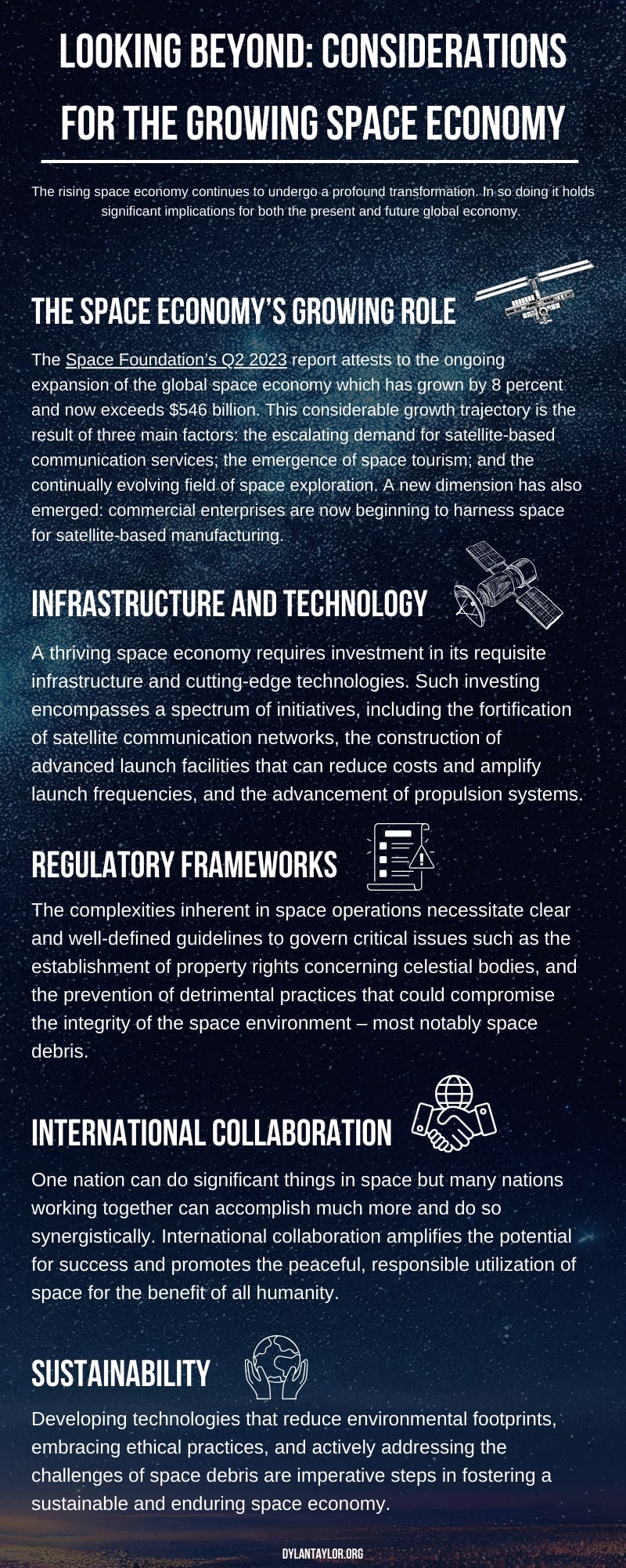 Looking Beyond: Considerations For the Growing Space Economy | Dylan Taylor
