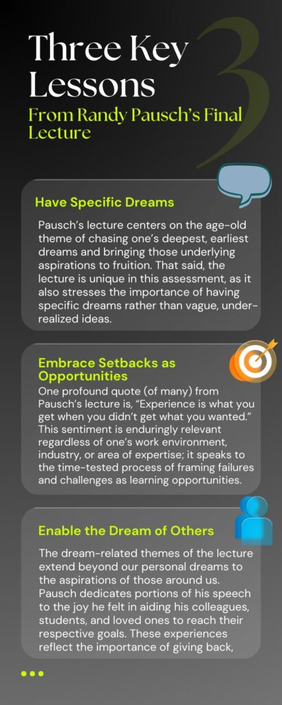 Three Key Lessons From Randy Pausch's Final Lecture | Dylan Taylor